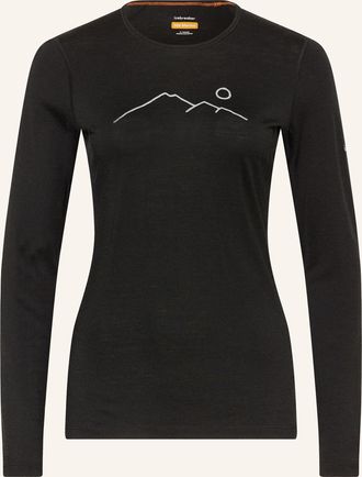 Icebreaker Funktionsshirt Merino 200 Oasis Aus Merinowolle schwarz