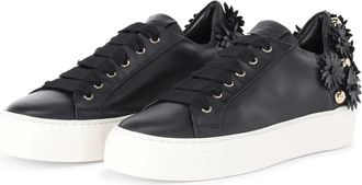 AGL Agl, Femme, Chaussures, Noir, Taille: 38 EU Baskets Florales avec Semelle Large