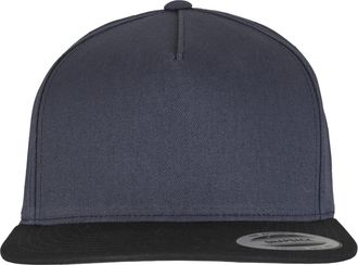 Flexfit Unisex Classic 5 Panel Snapback Navy/Black, one Size