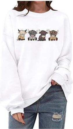 Generic 2026 Printemps Femmes Automne Hiver Mode Casual Sweat &agrave; Capuche, blanc, XXL