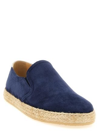 Brunello Cucinelli Suede and Rope Sole Espadrille - Blue
