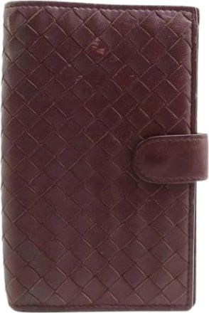 Bottega Veneta Portefeuille Bifold Vintage doccasion - Femme - Pre-owned - Rouge - Taille: ONE Size