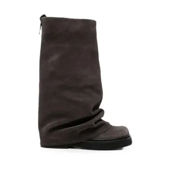 The Attico Femme, Chaussures, Gris, Taille: 38 EU Bottes dhiver