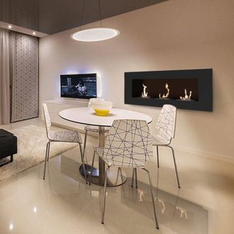 Kratki Wandkamin Bioethanol DELTA 3 T&Uuml;V schwarz