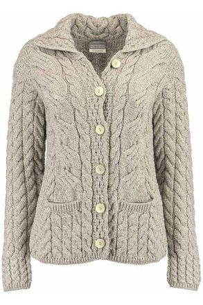 Carraig Donn Strickjacke im typischen Irland Aran Strick