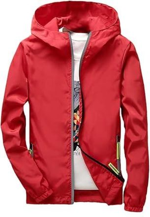 Generic Veste de Pluie Homme Femme Coupe Vent avec Capuche Impermeable Vetement de Pluie L&eacute;g&egrave;re Manteau Portable Respirante Ext&eacute;rieur Outdoor Randonn&eacute;e Jacket