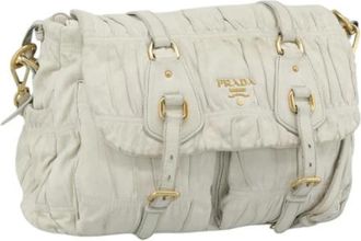 Prada Sac bandouli&egrave;re vintage Pre-owned - Femme - Pre-owned - Gris - Taille: ONE Size