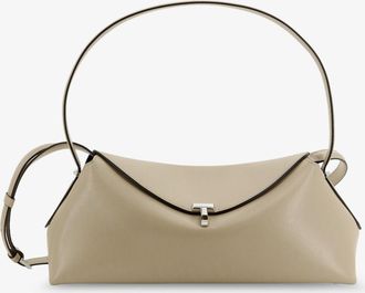 Toteme T-Lock hammered leather crossbody bag - TOTEME - gender_Woman