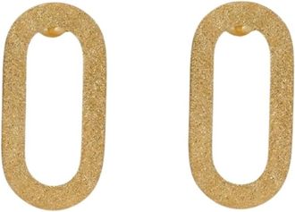 Dansk Copenhagen Selma Duo Tone Ohrring - - Accessories - Damen - Gelb - ONE SIZE