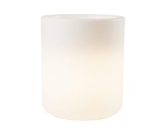 8 Seasons Design Shining Pot S Blumentopf (wei&szlig;), E27-Fassung, RGB LED Leuchtmittel mit Farbwechsel, dimmbar, Indoor & Outdoor