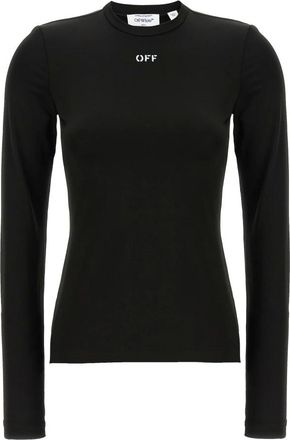 Off-white Femme, Pulls, Noir, Taille: 38 FR Second Skin Sweater