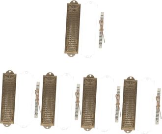 DOITOOL 5 Sätze Vintage Metall Mezuzah Ornament aus Legierung mit Feiner Verarbeitung Dekorative Religiöse Haussegensplakette Geeignet für Türrahmen Wohnzimme