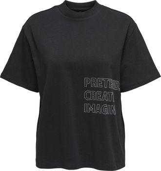 Only Onlriri S/S Rhinestone Top Box JRS