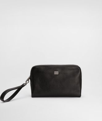 Dolce & Gabbana Pouch Bag Aus Kalbsleder - Mann Brieftaschen Und Clutches Schwarz Onesize