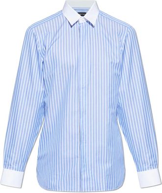 Tom Ford Homme, Chemises, Bleu, Taille: L Chemise &agrave; Rayures