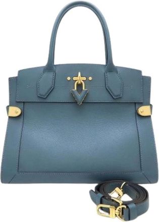 Louis Vuitton Sac &agrave; main vintage en denim &agrave; poign&eacute;e sup&eacute;rieure Pre-owned - Femme - Pre-owned - Bleu - Taille: ONE Size