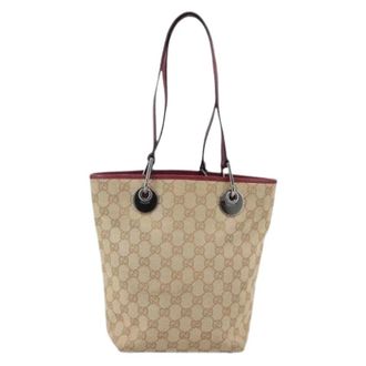 Gucci Pre-owned Canvas Bucket Bag - - Pre-owned - Damen - Beige - ONE SIZE