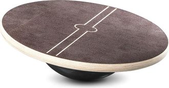 Sport-Thieme Sportkreisel Profi | Balance-Board aus rutschfest beschichtetem Holz u. Alu-Halbkugel mit Gummibeschichtung | Bis 180 kg | ø 37 cm | Eigene Fertigung 