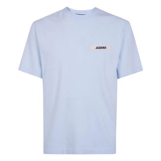 Jacquemus Homme, Tops, Bleu, Taille: XL Le T-Shirt Gros Grain