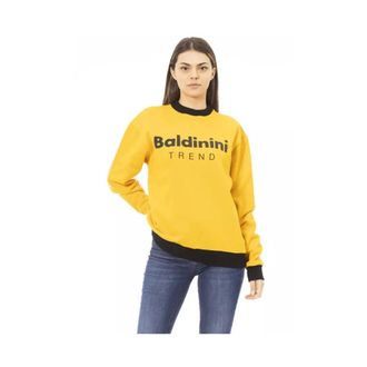 Baldinini Femme, Sweatshirts et sweats &agrave; capuche, Jaune, Taille: 36 FR Long Sleeve Fleece Sweat &agrave; capuche