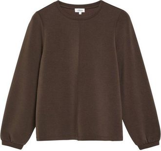 s.Oliver Sweatshirt Sweatshirt Scuba-Sweatshirt mit weitem Arm