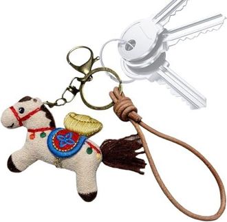 Generic Porte-cl&eacute;s cheval - Nouvel An 2026 porte-bonheur mignon ornement - Porte-cl&eacute;s pour le Nouvel An chinois - pour femme, homme, &eacute;pouse, famille, amis, sa