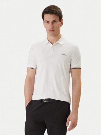 HUGO BOSS Poloshirt Chip Hexa 50554561 Wei&szlig; Regular Fit