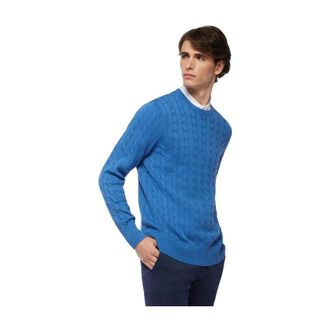 Brooks Brothers Herren, Strickwaren, Blau, MGr&ouml;&szlig;e