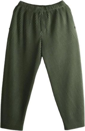 Issey Miyake Pantalon Slash - Homme - Pantalons - Vert - Taille: M