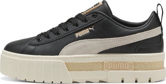 Puma Baskets Mayze Lth Femme, Chaussures, Noir, 40.5