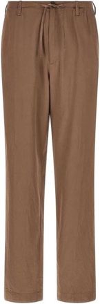 Dries Van Noten Homme, Pantalons, Brun, Taille: L Penny Long Pantalons