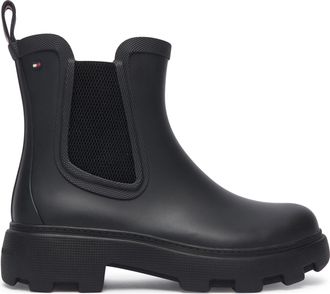 Tommy Hilfiger Gummistiefel Tommy Hilfiger Flag Cleated FW0FW09387 Schwarz