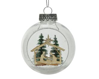 Kaemingk Geburt Ball aus Glas, transparent