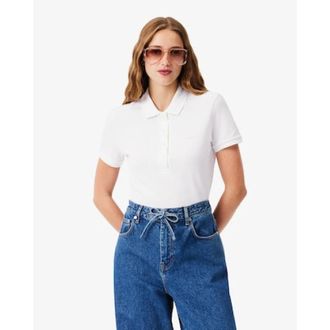 Lacoste Damen, Oberteile, Wei&szlig;, MGr&ouml;&szlig;e