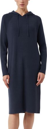 Comma Strickkleid mit Kapuze und Raglan&auml;rmeln