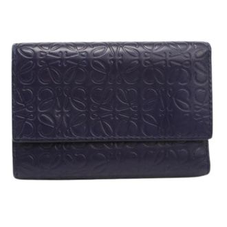 Loewe Portefeuille Pre-owned (tri-fold) - Femme - Pre-owned - Bleu - Taille: ONE Size