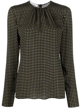 Philosophy di Lorenzo Serafini blouse &agrave; pois - Noir