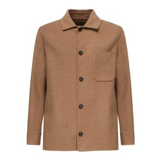Eleventy Haselnuss Jacke mit Tasche - - Jackets - Herren - Braun - L