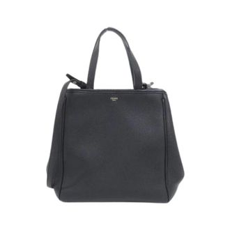 Celine Pre-owned Petit Sac Cabas en Cuir Pliable - Femme - Pre-owned - Noir - Taille: ONE Size