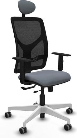 Piqueras y Crespo B&uuml;rostuhl mit R&uuml;ckenlehne und 1D-Armlehnen, h&ouml;henverstellbare Lendenwirbelst&uuml;tze und festes Kopfteil, ausgestattet mit Syncro/Traslack und Schneidesch