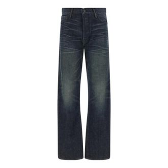 Tom Ford Jean boyfriend en denim d&eacute;lav&eacute; &agrave; la pierre - Femme - Jeans - Bleu - Taille: W27