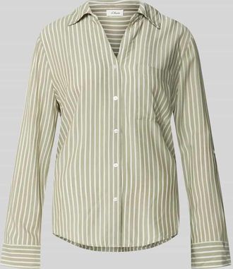 s.Oliver Red Label Regular Fit Langarmbluse aus reiner Viskose