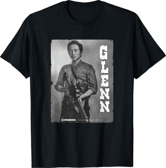 The Walking Dead Glenn Silver Portrait T-Shirt