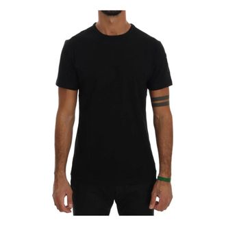 Daniele Alessandrini Homme, Tops, Noir, Taille: S T-Chemises