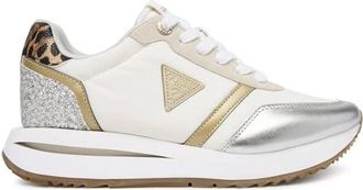 Guess Eagar FLPEAGFAL12 Baskets pour femme, White Leopard Flp2egpel12, 40 EU
