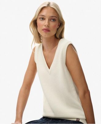 Superdry D&eacute;bardeur tricot&eacute; Athletic Essentials