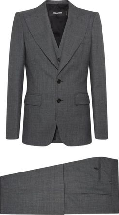 Dsquared2 costume 70s à simple boutonnage - Gris
