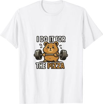 Hello Kitty Fitness Hamster Gewichtheben Cartoon Gym Grafik T-Shirt