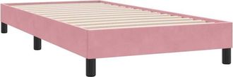 vidaXL Cadre de lit sans matelas rose 80x220 cm velours Vidaxl