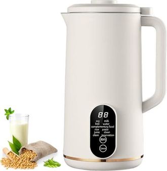 Generic Machine &agrave; Lait de Soja 650ml - Automatique 6 en 1 pour Lait de Noix et dAvoine, Affichage LED, Sans Trempage, Minuteur, Auto-Nettoyante, Maintien au C